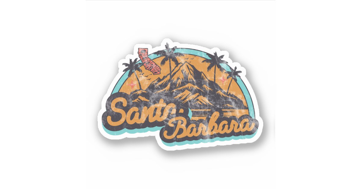 Santa Barbara, California Sticker | Zazzle