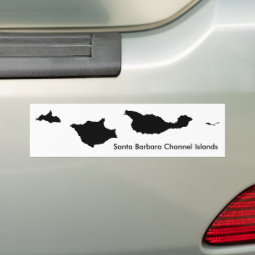 Santa Barbara Channel Islands Bumper Sticker | Zazzle