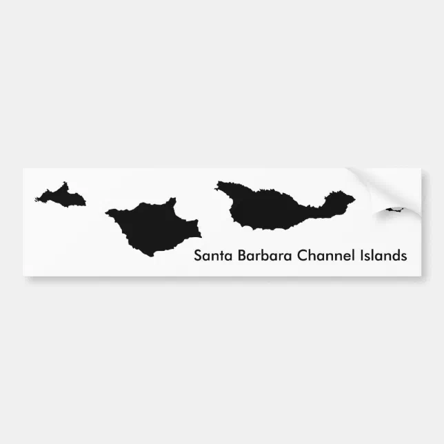 Santa Barbara Channel Islands Bumper Sticker | Zazzle