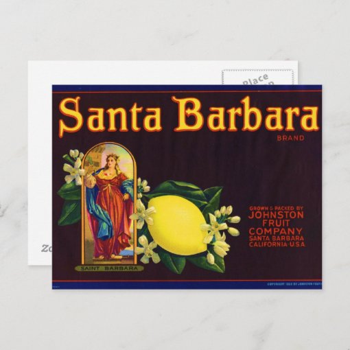 Santa Barbara Postcard | Zazzle