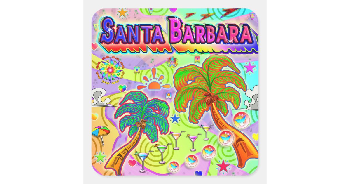 Santa Barbara Vacation Target Sticker | Zazzle