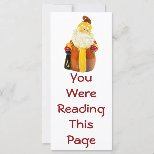 Santa Bookmark Template | Zazzle