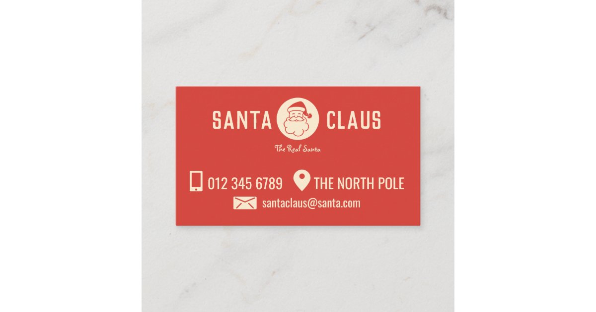 Santa Business Card | Zazzle