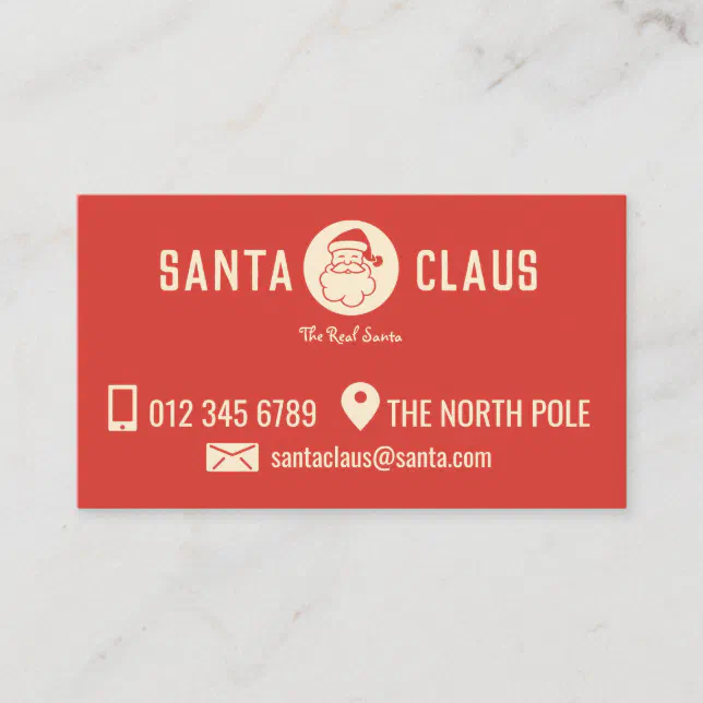 Santa Business Card | Zazzle