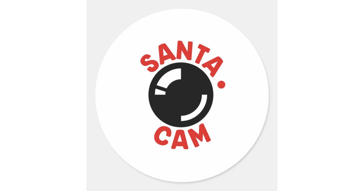 Santa Cam Stickers | Zazzle