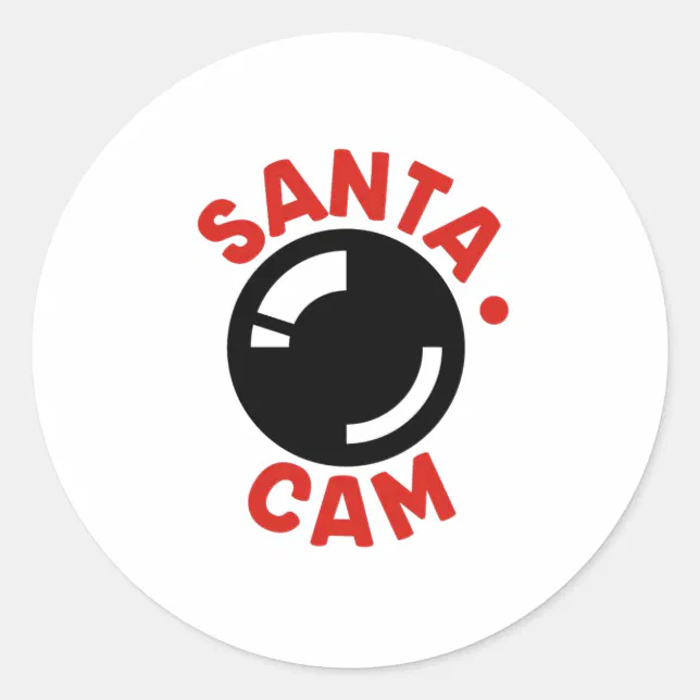 Santa Cam Stickers | Zazzle