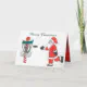 Santa Cause playing disc golf Christmas card | Zazzle