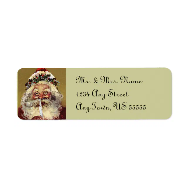 Santa Christmas Address Labels | Zazzle