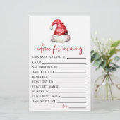Santa Christmas Advice Baby Shower Game Activity Stationery | Zazzle
