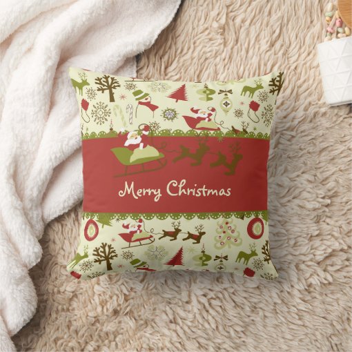 Santa Christmas Delivery Throw Pillow | Zazzle