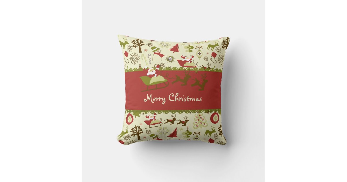 Santa Christmas Delivery Throw Pillow | Zazzle