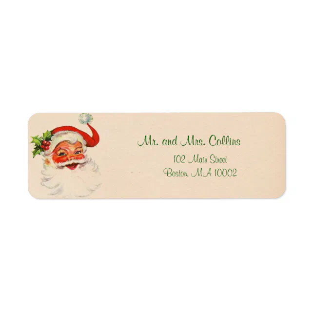Santa Christmas Labels | Zazzle