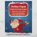 Santa Claus Red Christmas Program Flyer | Zazzle.com