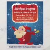 Santa Christmas Program Flyer | Zazzle