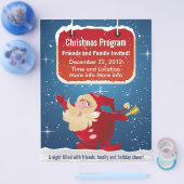 Santa Christmas Program Flyer | Zazzle