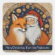 Santa Christmas Square Sticker | Zazzle