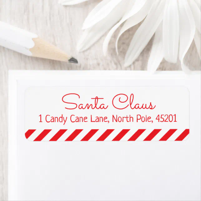 Santa Claus Address Label | Zazzle