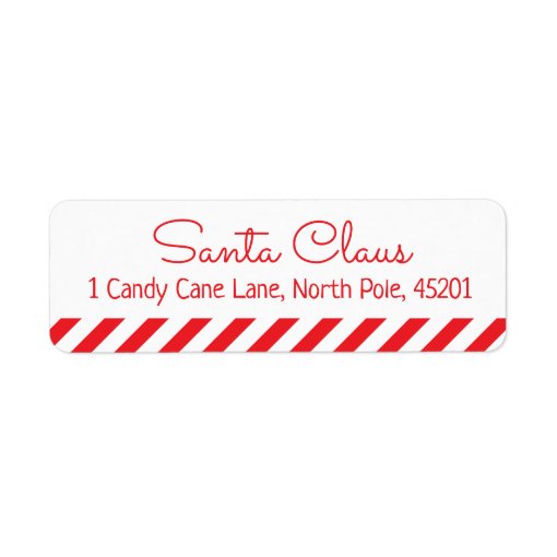 Santa Claus Address Label | Zazzle