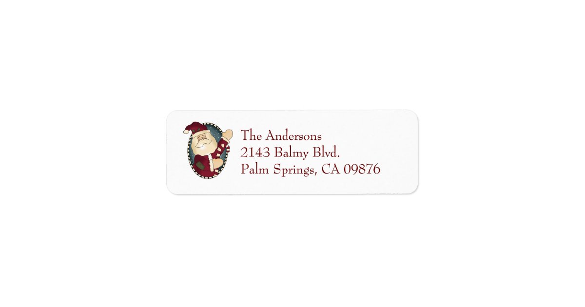 Santa Claus Address Label | Zazzle