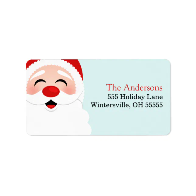 Santa Claus Address Labels | Zazzle