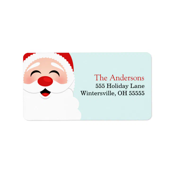 Santa Claus Address Labels | Zazzle