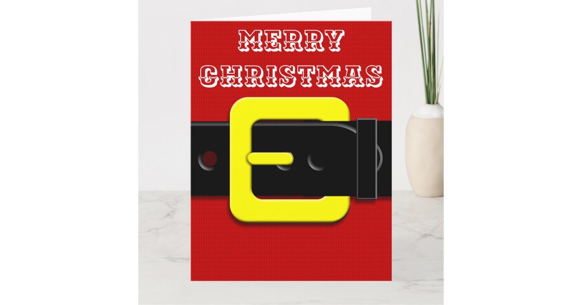Santa Claus Belt Card | Zazzle