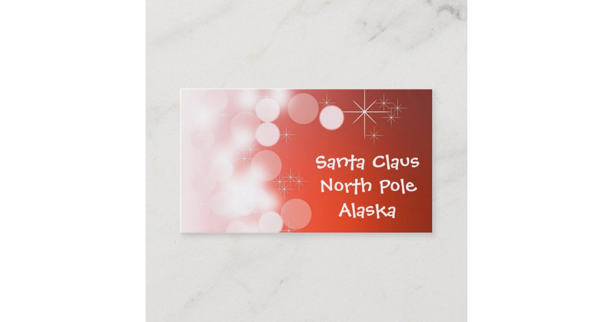 Santa Claus Business Card | Zazzle