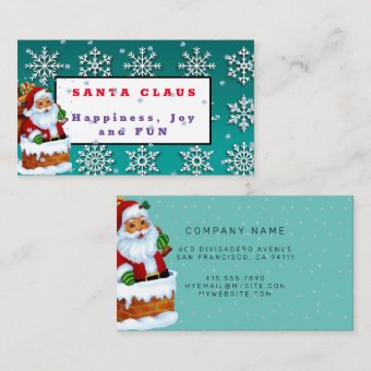 Santa Claus Business Card | Zazzle
