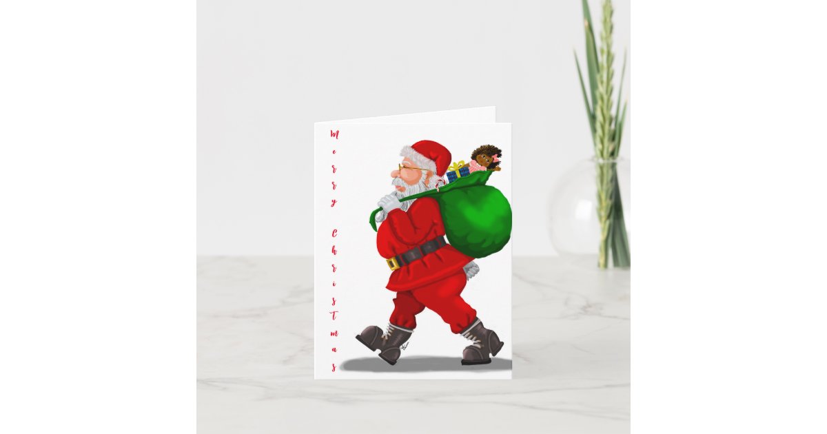 Santa Claus Christmas Card | Zazzle