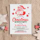 Santa Claus Christmas Dinner Party Invitation | Zazzle