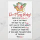 Santa Claus Christmas Don't Say Baby Shower Game Stationery | Zazzle