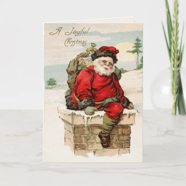 Santa Claus Christmas Greeting Card | Zazzle