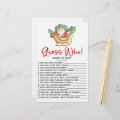 Santa Claus Christmas Guess Who! Baby Shower Game Stationery | Zazzle