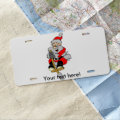 Santa Claus clipart License Plate | Zazzle