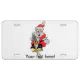 Santa Claus clipart License Plate | Zazzle
