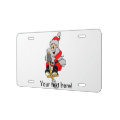 Santa Claus clipart License Plate | Zazzle