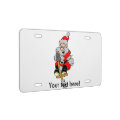 Santa Claus clipart License Plate | Zazzle