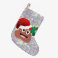 santa claus emoji xmas christmas stocking | Zazzle
