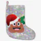 santa claus emoji xmas christmas stocking | Zazzle