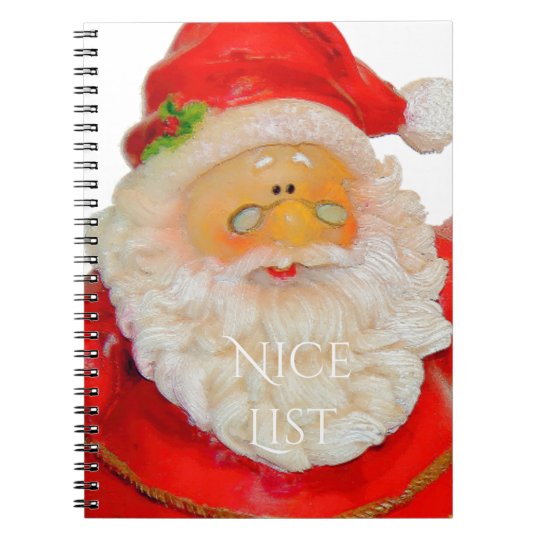Santa Claus Father Christmas Nice List Notebook | Zazzle.com