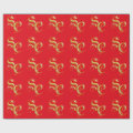 Santa Claus Initials Gift Wrap | Zazzle
