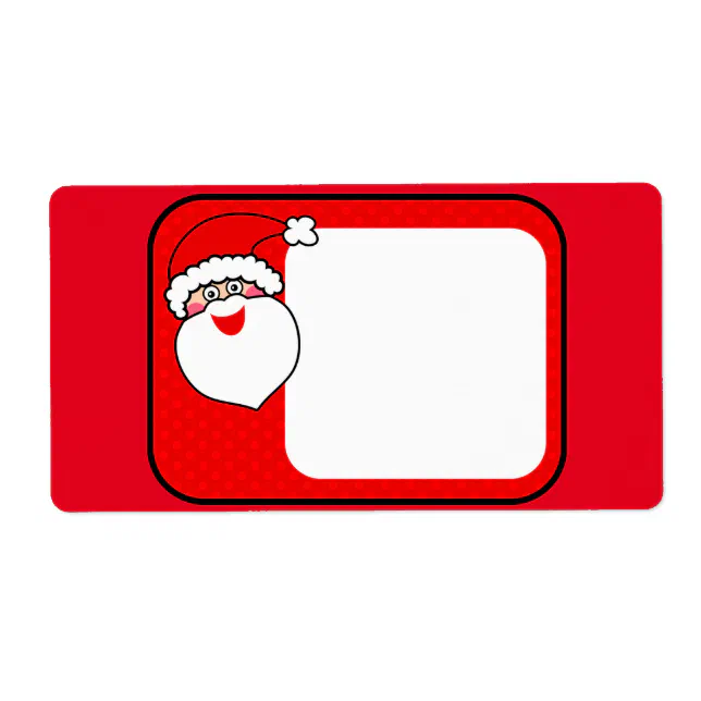 Santa Claus Label | Zazzle