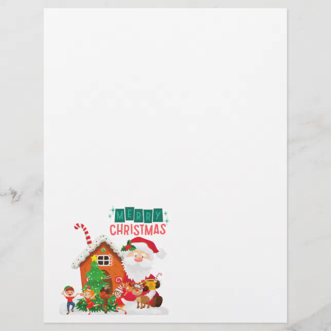Santa Claus letterhead | Zazzle