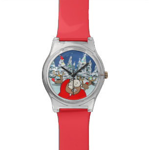 Santa Wrist Watches | Zazzle