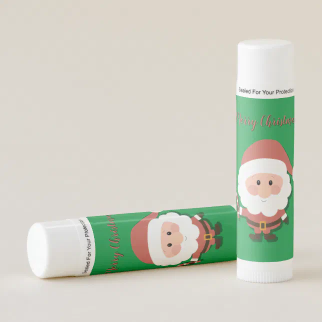 Santa Claus Merry Christmas Lip Balm | Zazzle