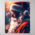 Santa Claus Merry Christmas Poster | Zazzle