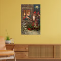 Santa Claus On His Way 4 Poster | Zazzle