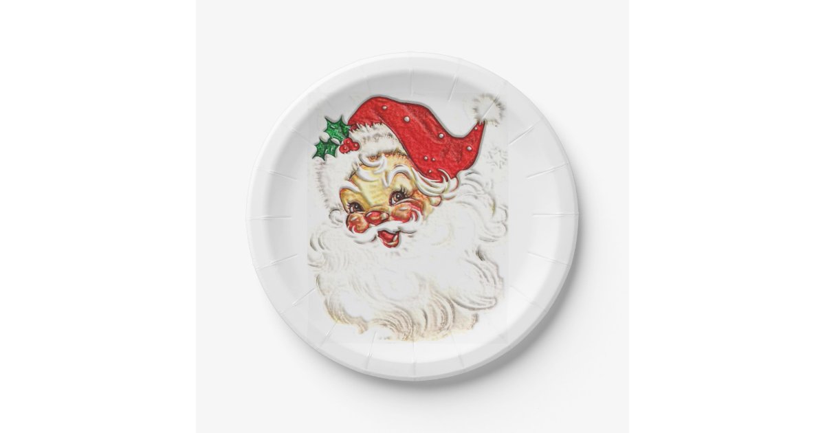 Santa Claus Paper Plates | Zazzle