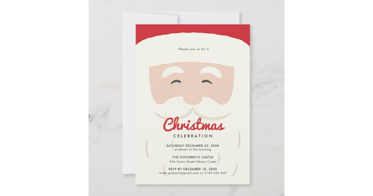Santa Claus Party Invitation | Zazzle