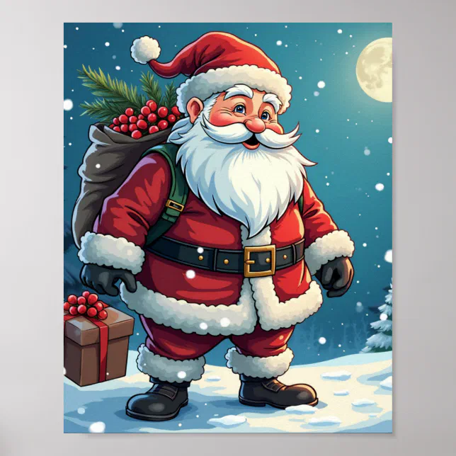 Santa Claus Poster | Zazzle